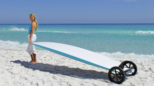 EVOLUTION SURF Longboard AND surfboard bike trailer – SUP Wheels
